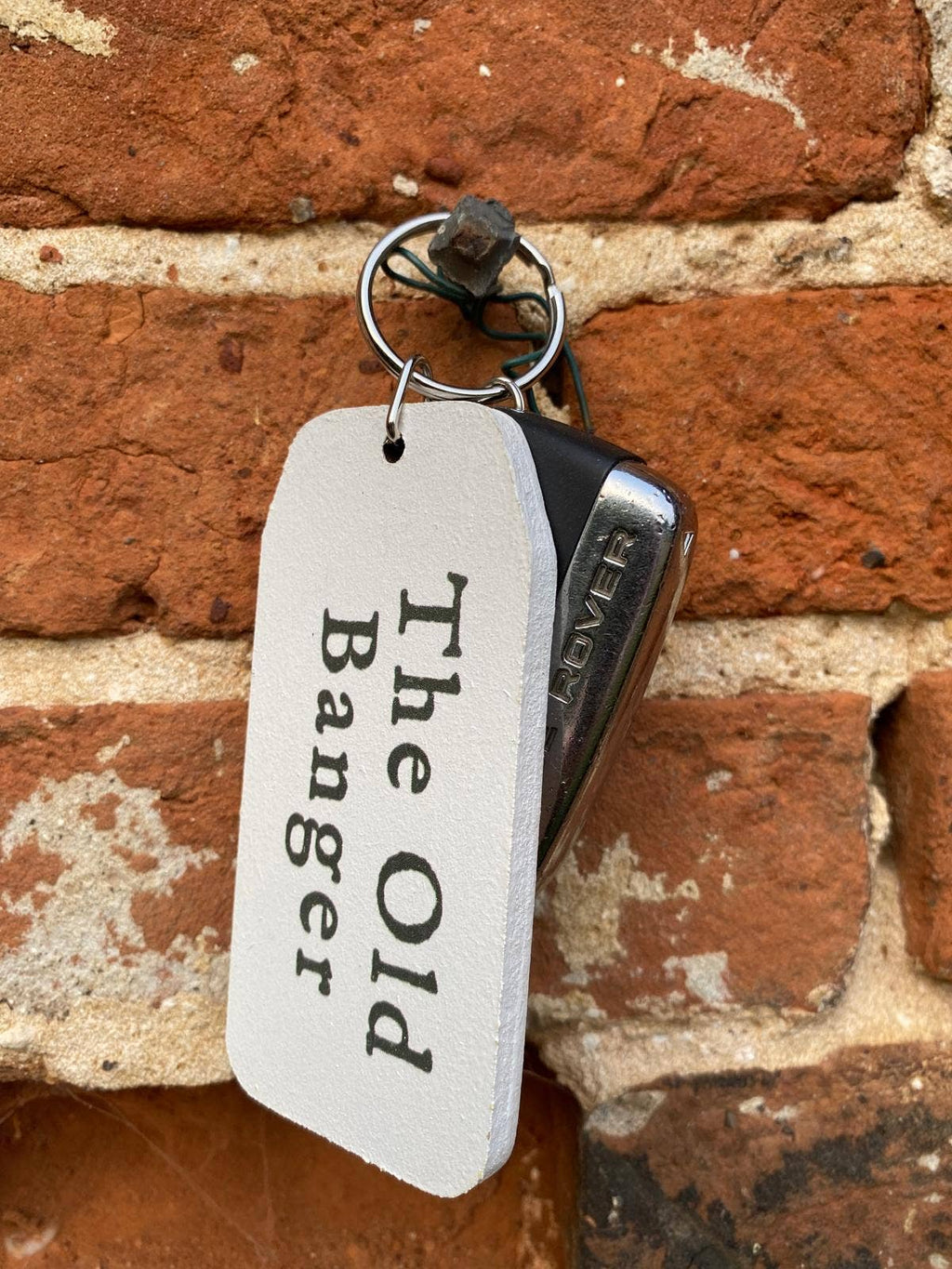 The Old Banger Wooden Keyring Keychain Key rings | Thorns DIY
