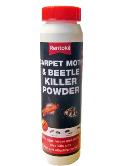 Rentokil Carpet Moth & Beetle Killer Powder 150g Pest Control | Thorns DIY
