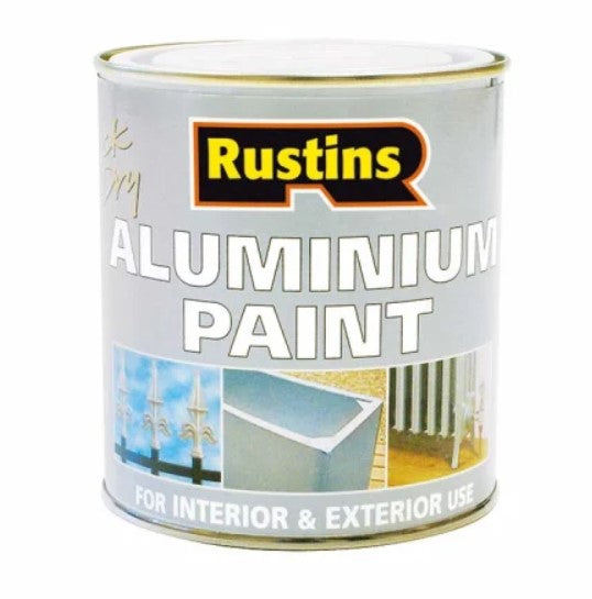 Rustins Quick Dry Aluminium Paint 500ml Wood & Metal | Thorns DIY