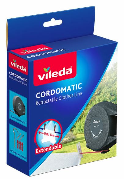 Vileda Cordomatic Retractable Clothes Line 15 Metres Laundry | Thorns DIY
