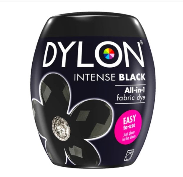 Dylon All In One Machine Dye Pod Intense Black 350g Fabrics Clothes ...