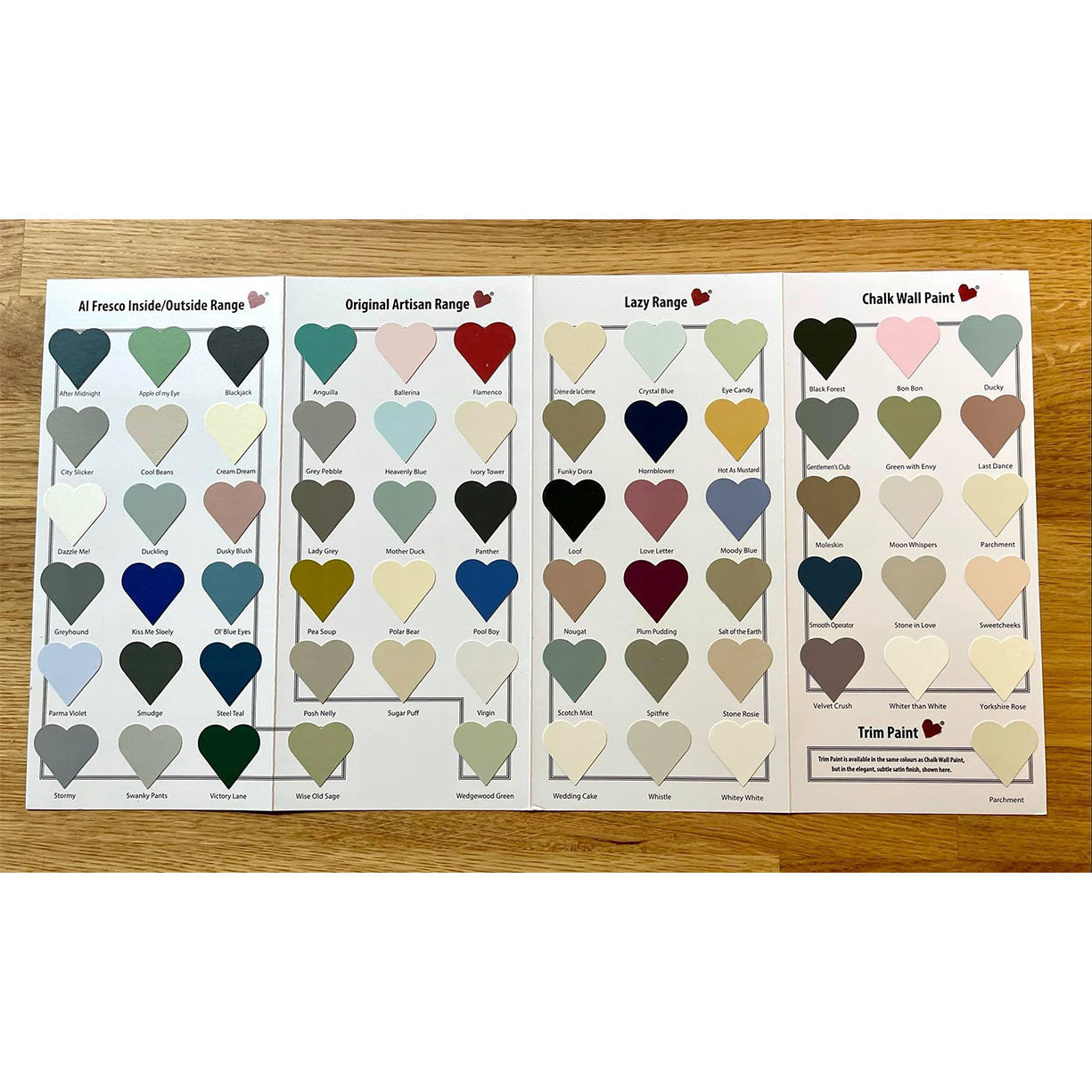 Updated New Colour Charts 2021 – Thorns DIY